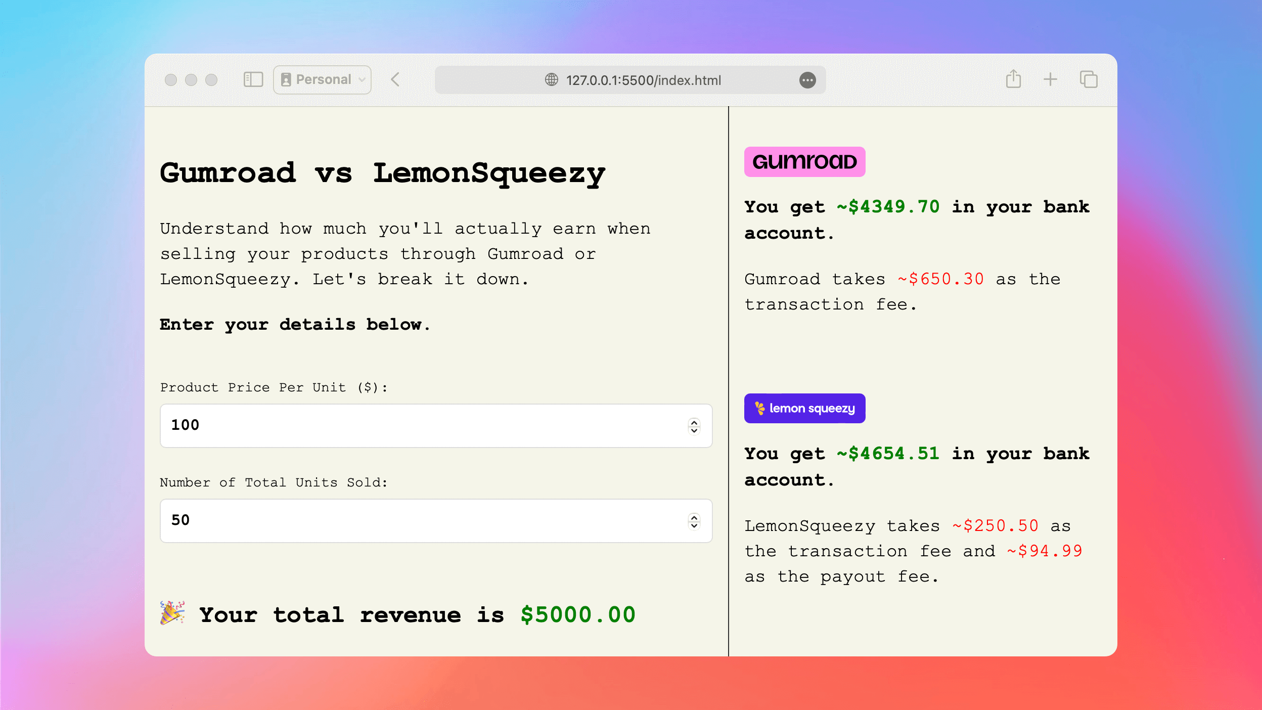Gumroad vs LemonSqueezy